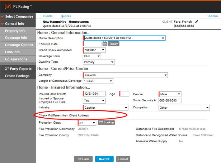 Vertafore - PL Rating - CoreLogic Prefill & ITV